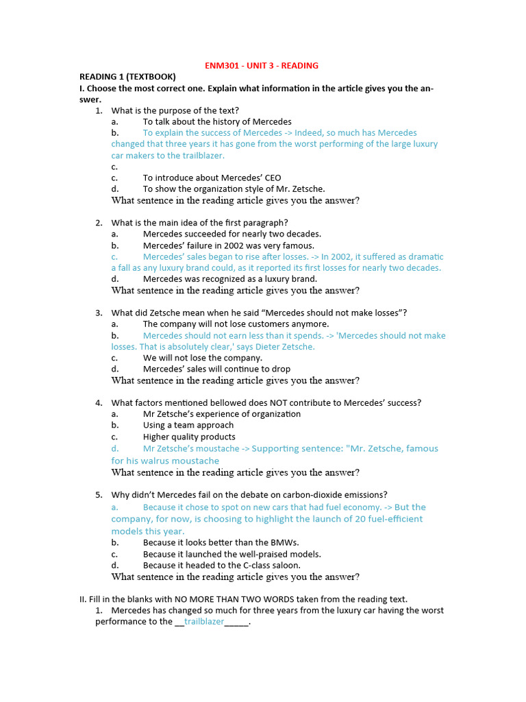 301 Unit 3 Reading and Listening 2 | PDF | Economies | Business