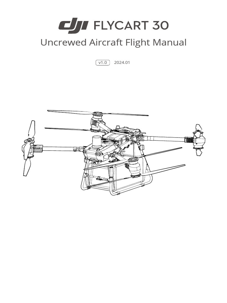 DJI FlyCart 30 User Manual v1.0 I | Download Free PDF | Radar | Battery Charger