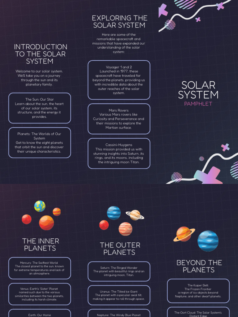 Pamphlet Word Template | PDF | Solar System | Planets