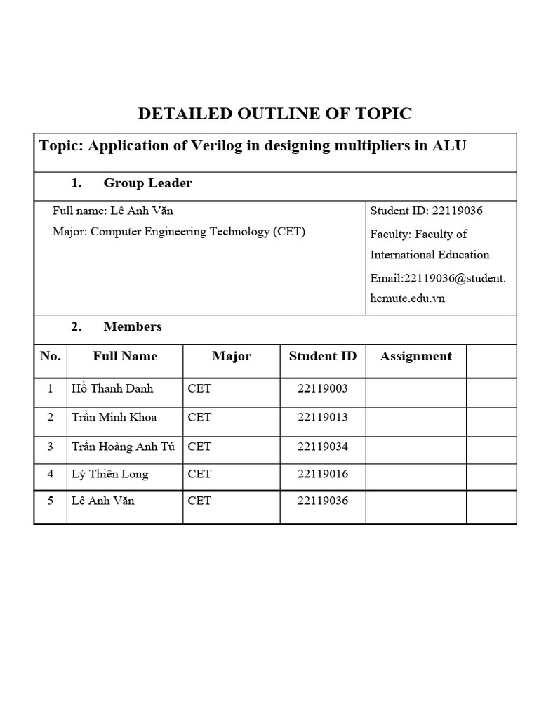Plan for Multiplication ALU | PDF | Hardware Description Language | Computer Engineering