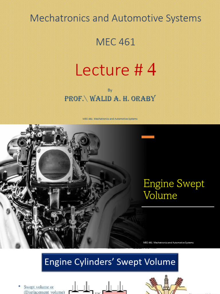 MEC 461 LEC-4 Mechatronics Automotive Systems | PDF | Fuel Injection ...