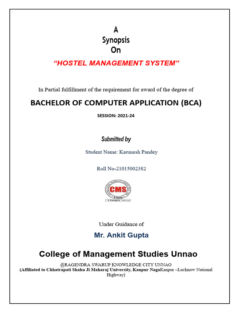 Hostel Management Karunesh | PDF | Dynamic Web Page | Java Script