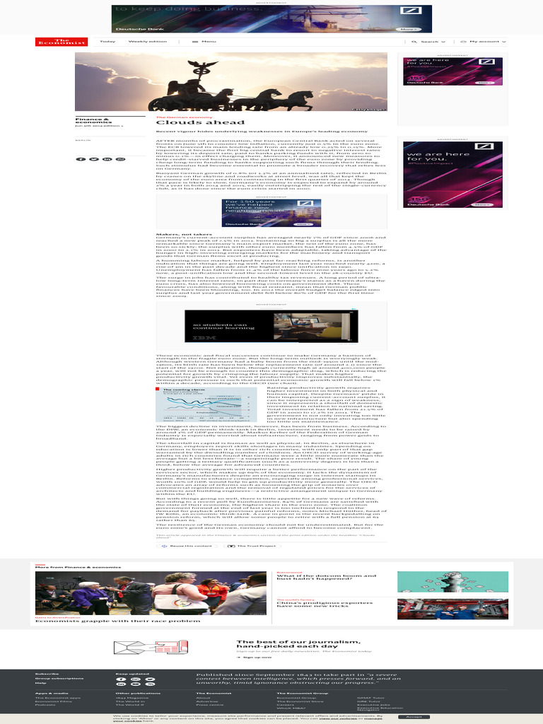 Germany's Economic Strengths and Weaknesses | PDF | European Central ...