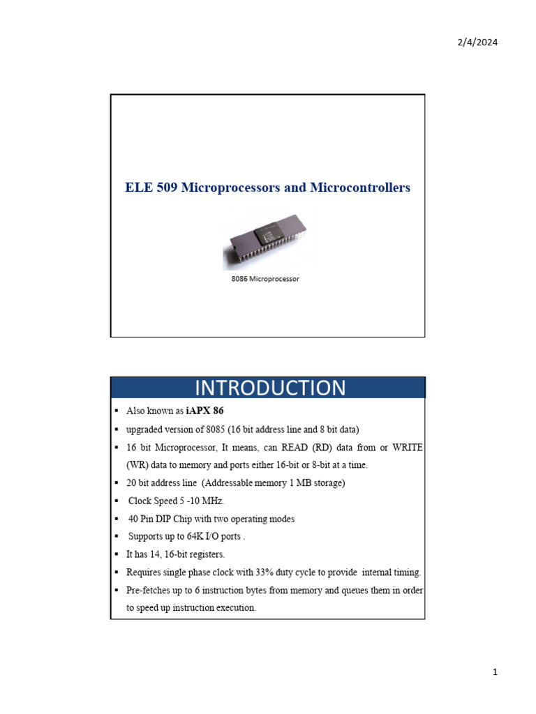 Ele 509 MM | Download Free PDF | Input/Output | Digital Electronics