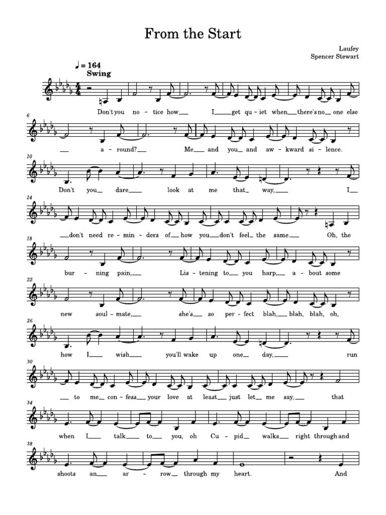 From The Start - Laufey | PDF