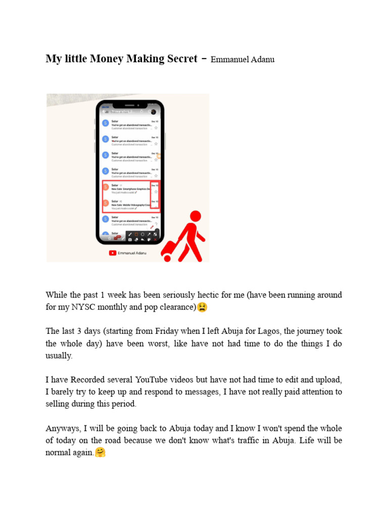 My Little Money Making Secret | PDF | Mass Media | Human Communication