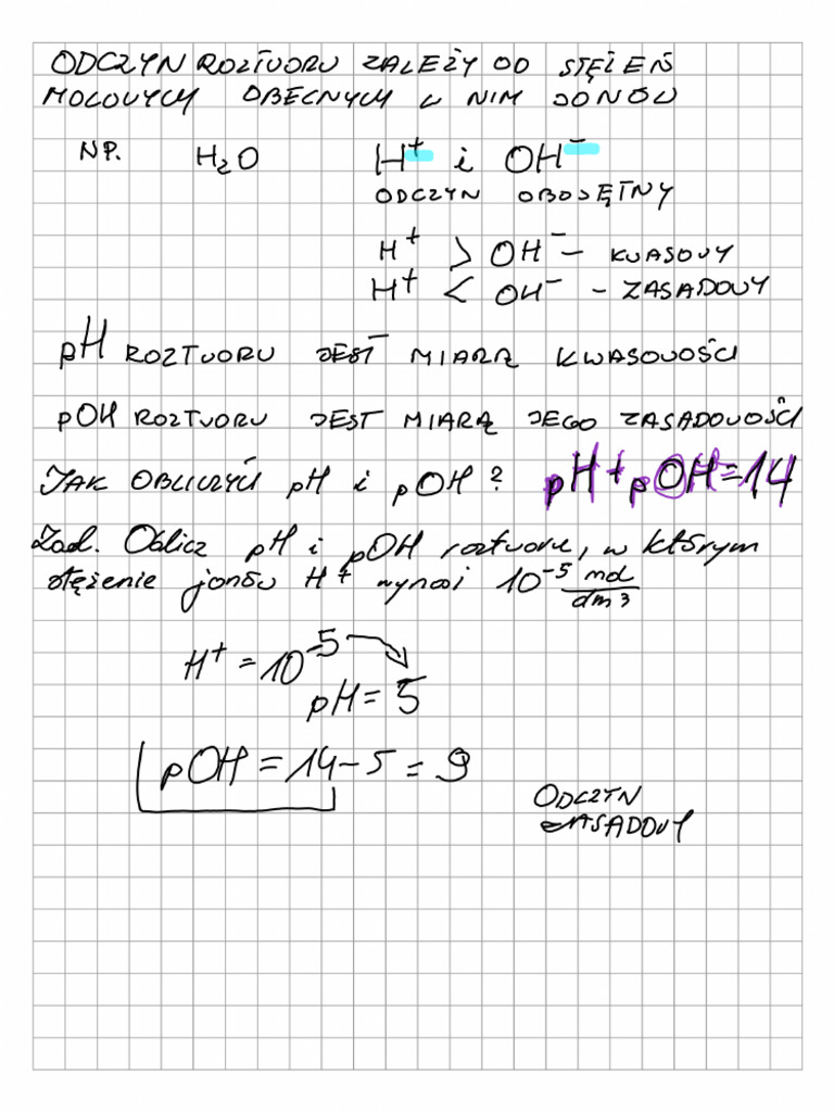 odczyn i pH rotworu | PDF