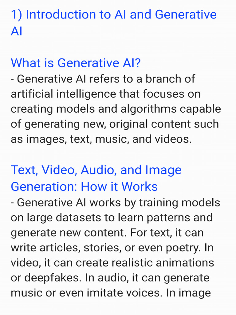 Applied Generative AI Tutorial 1 | PDF