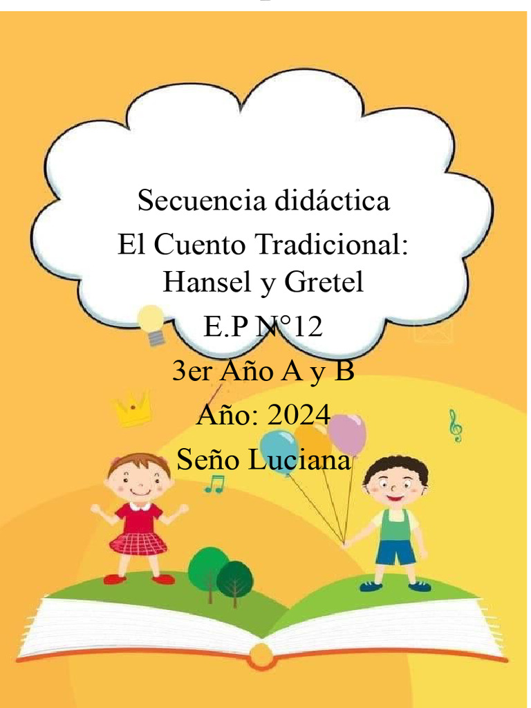 Secuencia Cuento Tradicional Hansel y Gretel y Caperucita Roja | PDF ...