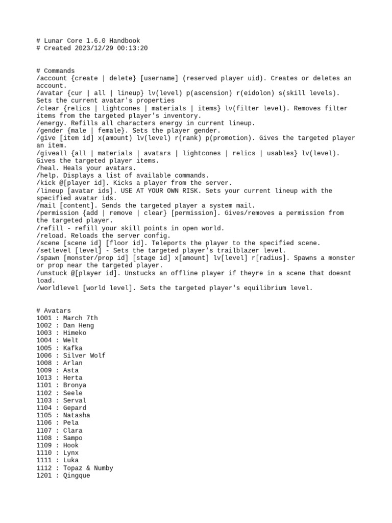Lunar Core Handbook | PDF | Boot Lunar Core Handbook | PDF | Boot