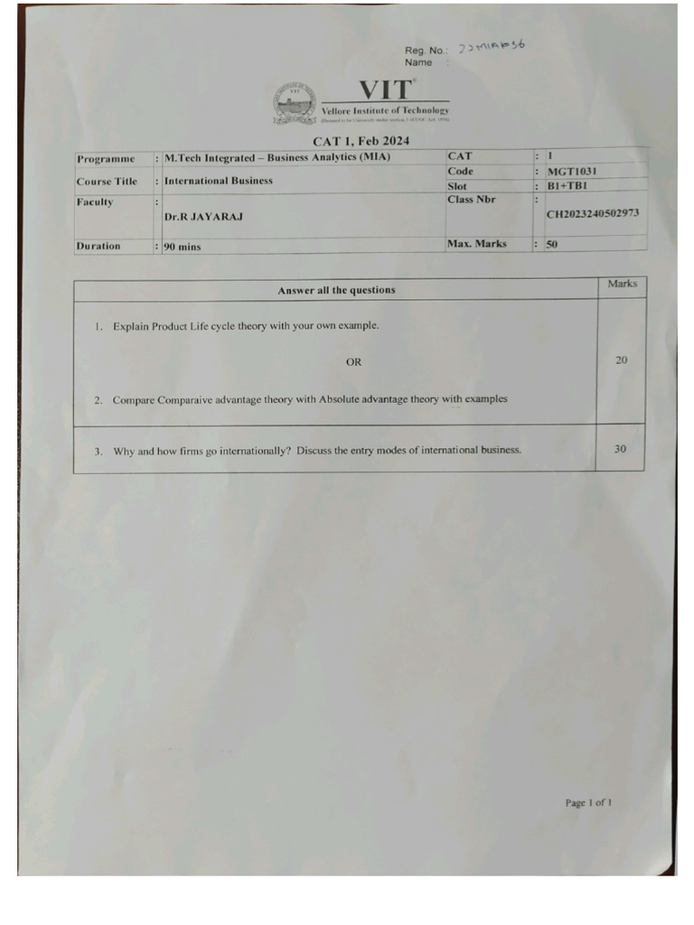 Question papers-WIN - SEM-2024 | PDF