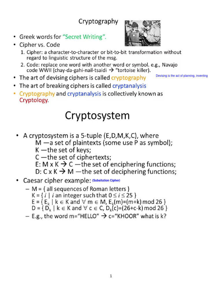 Cryptography: Ciphers & Algorithms Guide | PDF | Cryptography | Encryption