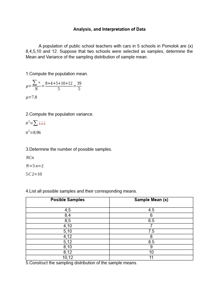Analysis | PDF | Variance | Statistical Theory