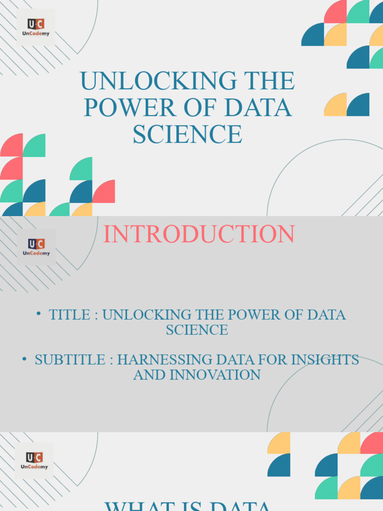 Unlocking The Power of Data Science | PDF | Data Science | Data Analysis