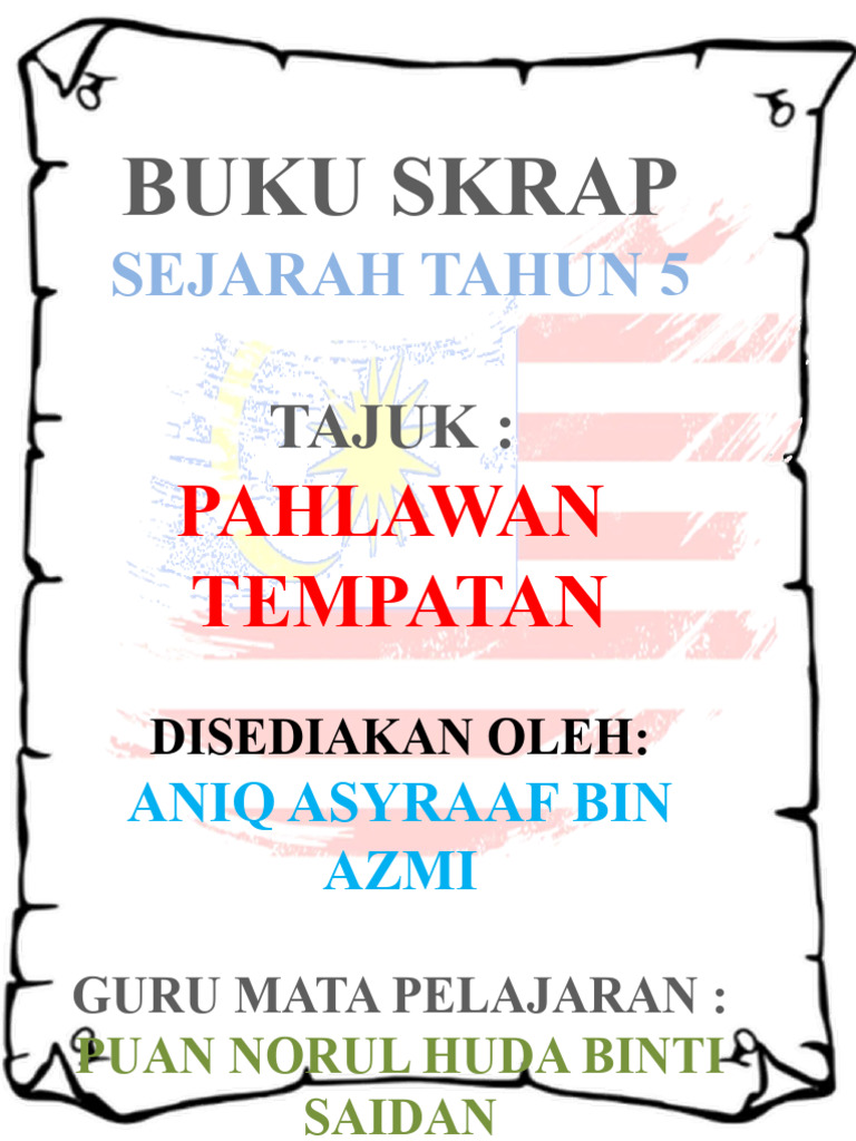 Buku Skrap Sejarah Tahun 5 | PDF