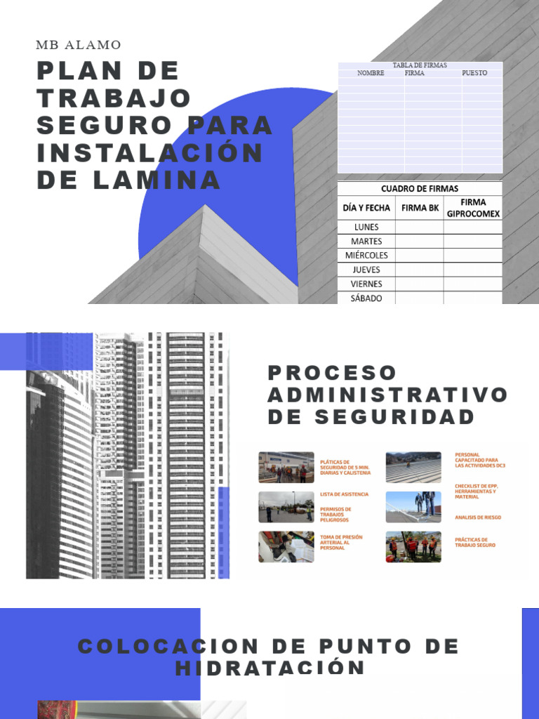 Plan de Trabajo Seguro Para Lamina | PDF