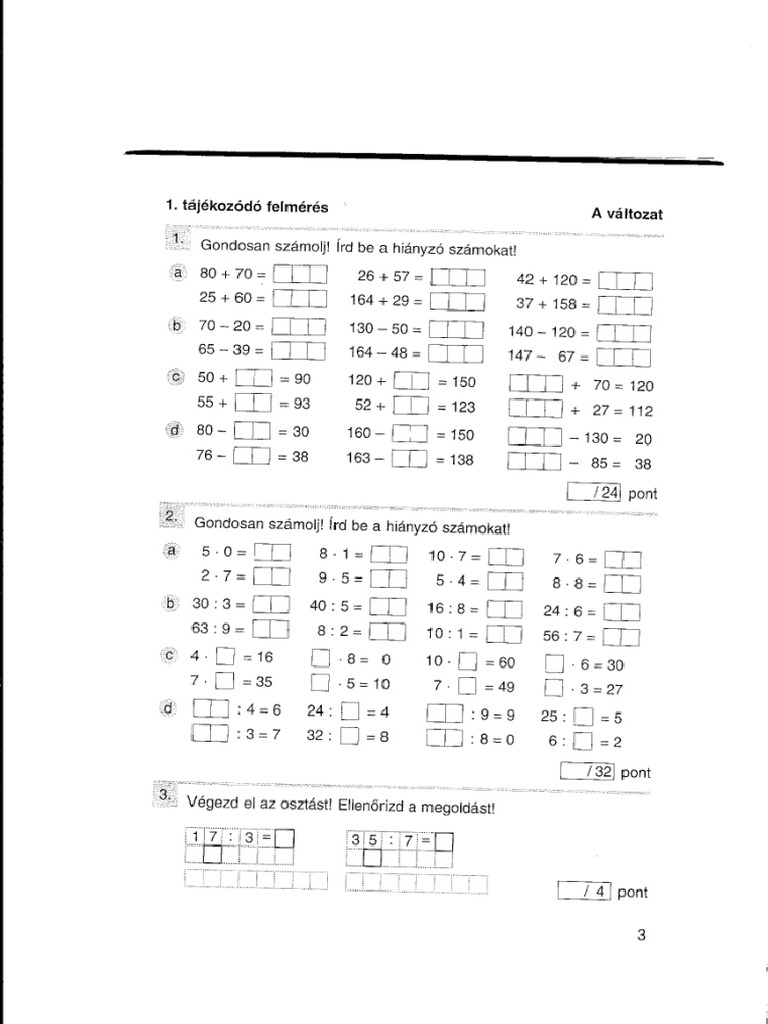 Hunyadi Matek 3 PDF | PDF