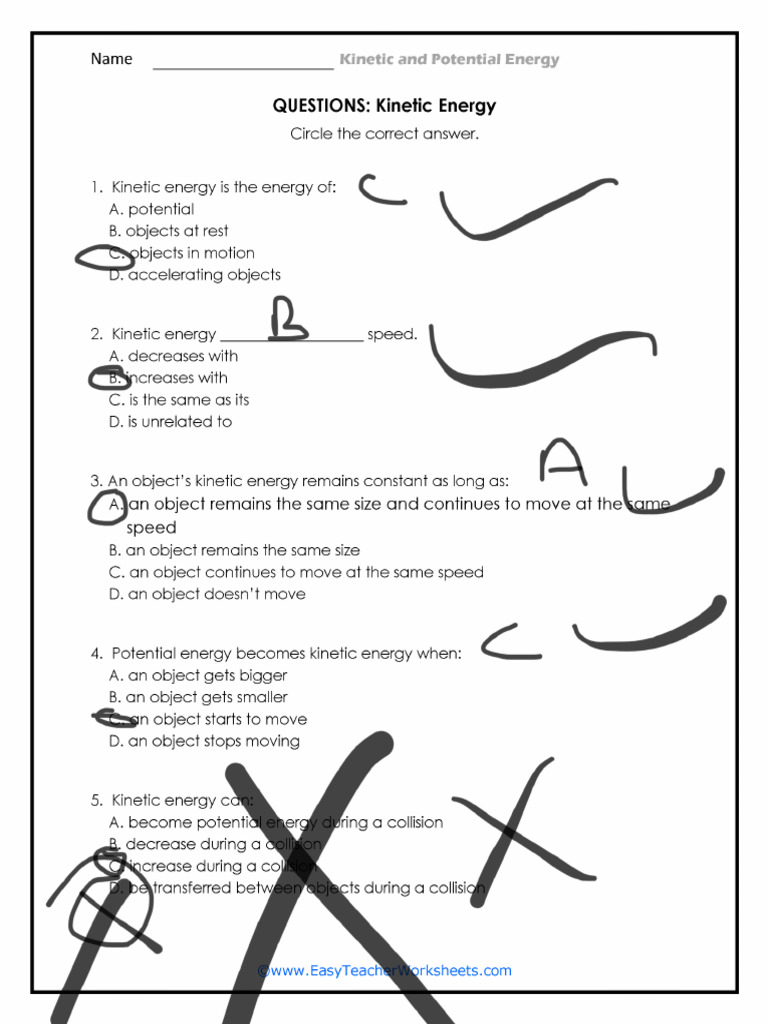 Kinetic Energy | PDF