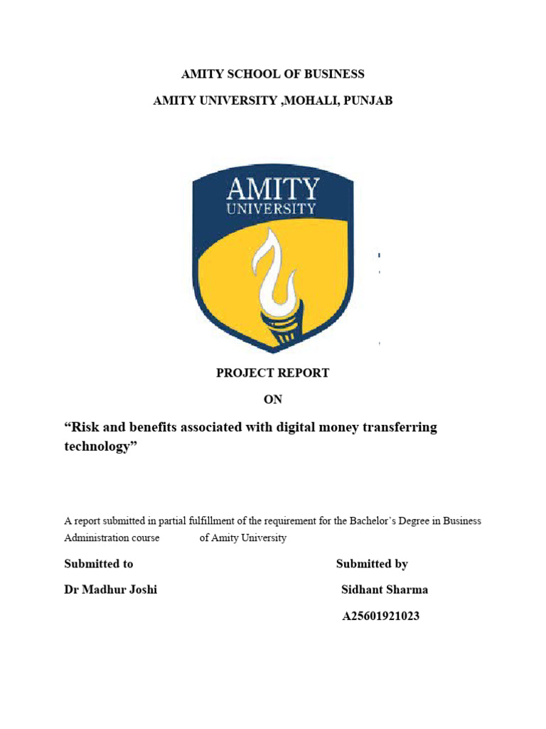 AMITY Sidhant Sharma | Download Free PDF | Money | Banks