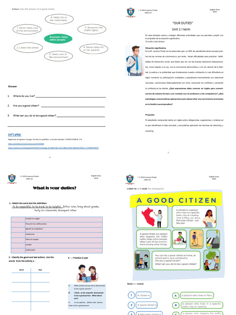 Good and Bad Citizen | PDF
