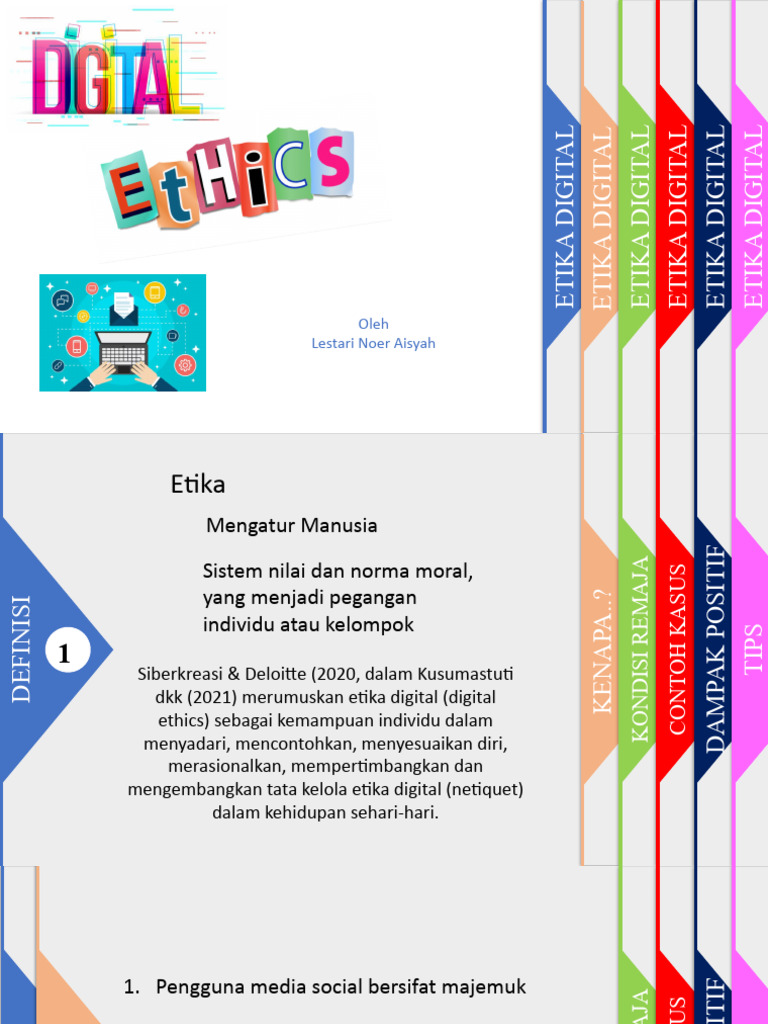 Etika Digital untuk Remaja dan Dampaknya | PDF