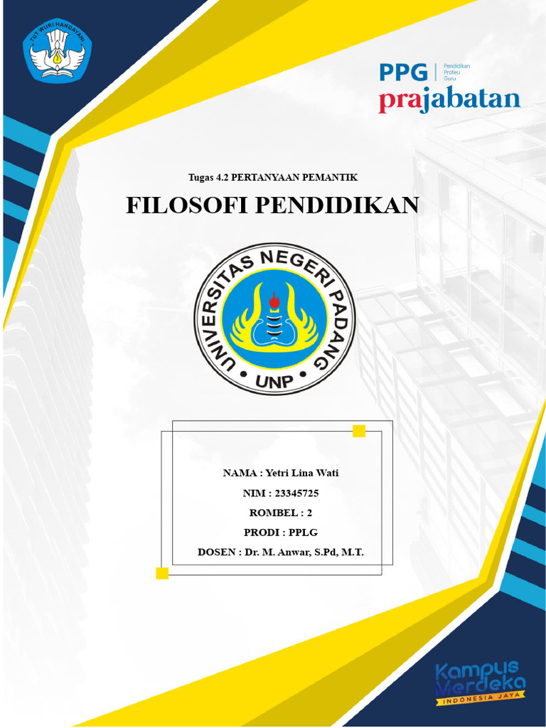 Tugas 4.2 Yetri Lina Wati - 23345725 | PDF