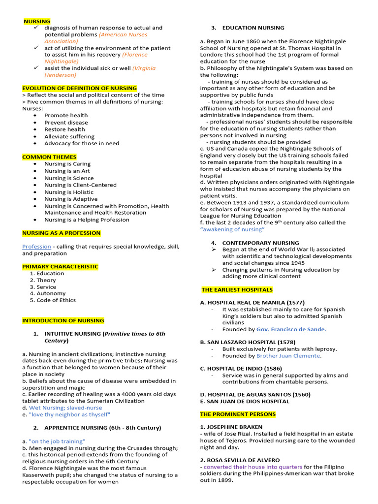 Prelim Funda | PDF | Nursing | Stress (Biology)