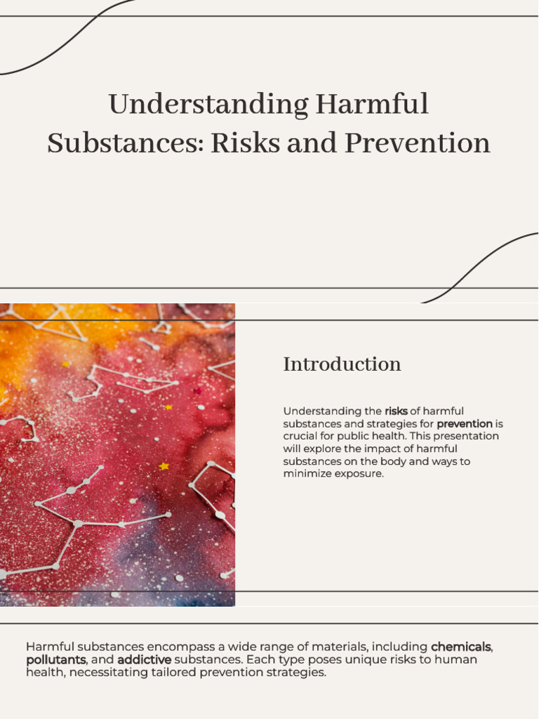 Public Health: Harmful Substances | PDF | Wellness | Science & Mathematics