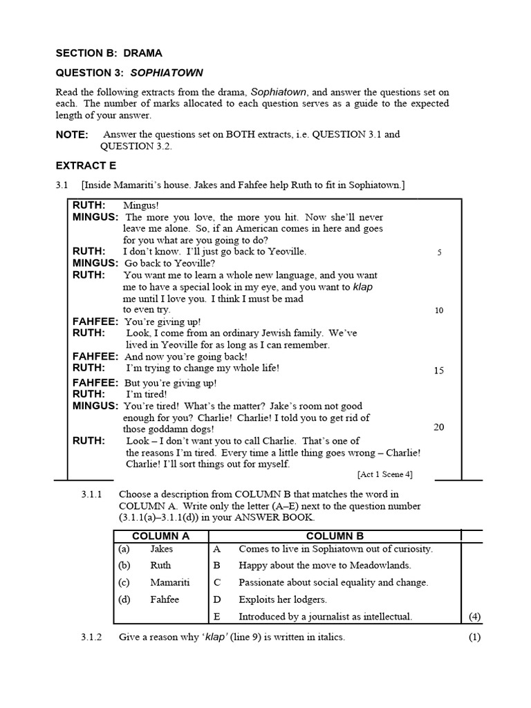Sophiatown - G11 | PDF