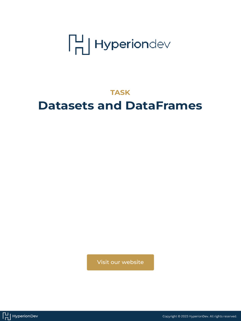 13-007 Datasets and DataFrames | PDF | Comma Separated Values ...