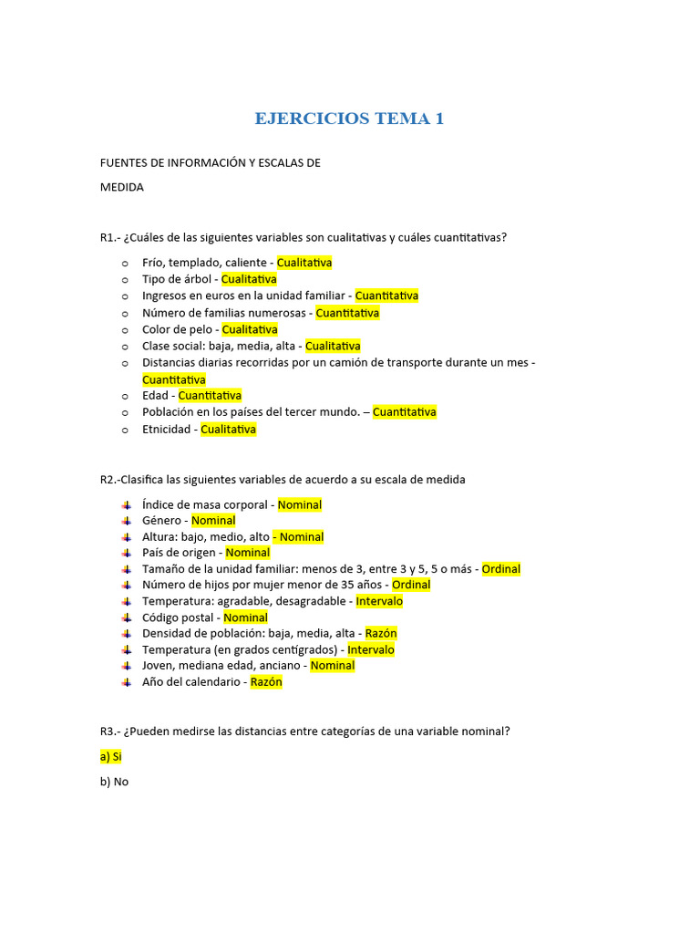 Ejercicios Tema 1 | PDF