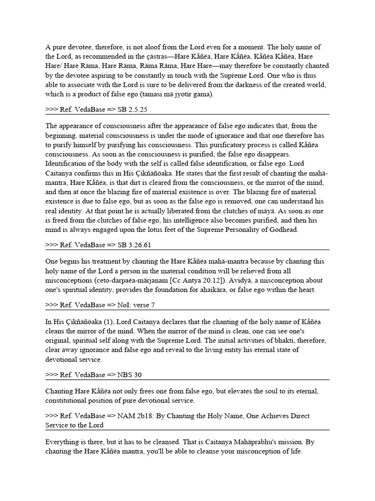 The Power of Chanting Hare Krishna | PDF | Soul | Indian Philosophy