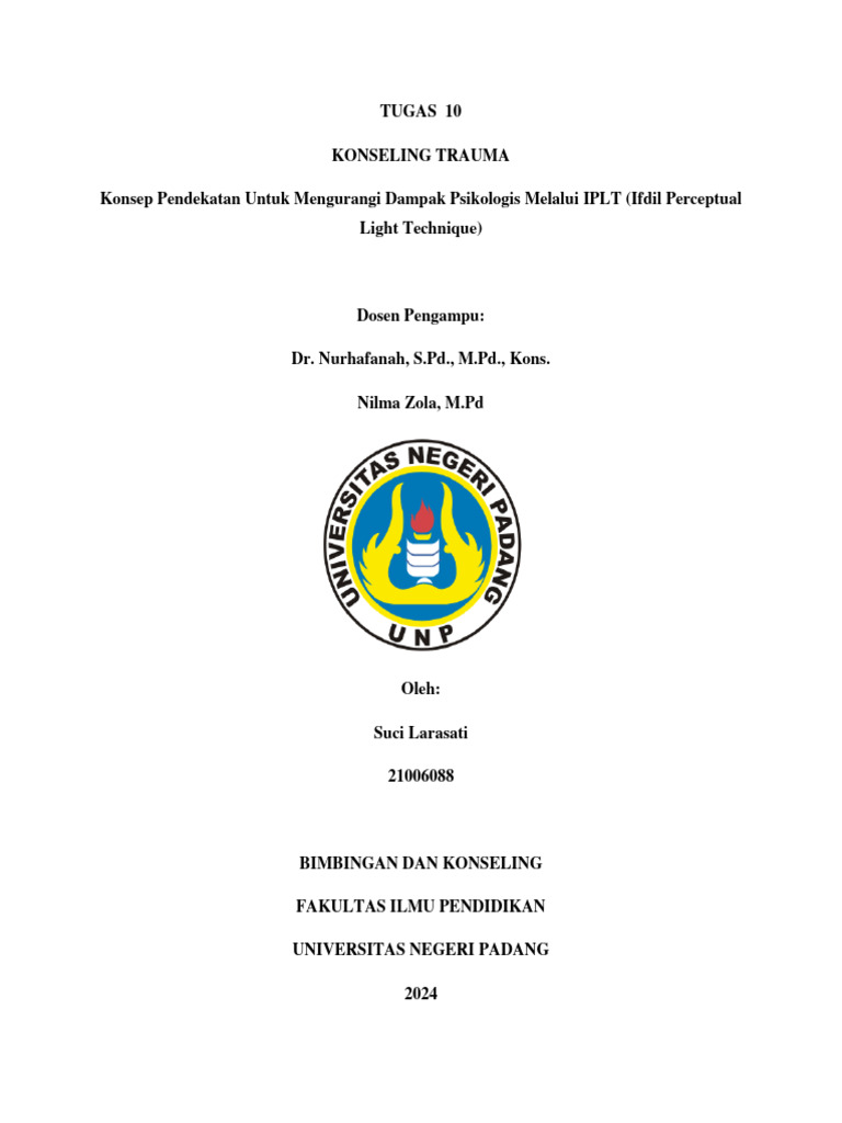 Tugas 7 - Konseling Trauma | PDF | Karier & Perkembangan