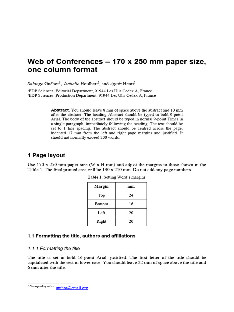 Woc 1col | PDF | Digital Object Identifier | Times New Roman