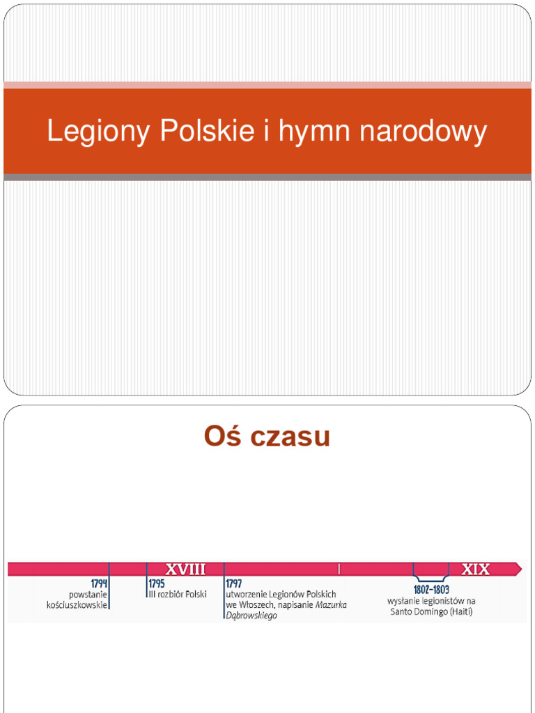 Legiony Polskie I Hymn Narodowy | PDF Legiony Polskie I Hymn Narodowy | PDF