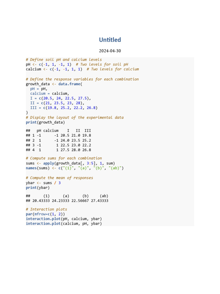R Code For Project | PDF