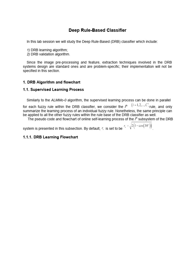 Deep Rule-Based Classifier | PDF | Statistical Classification | Matrix (Mathematics)