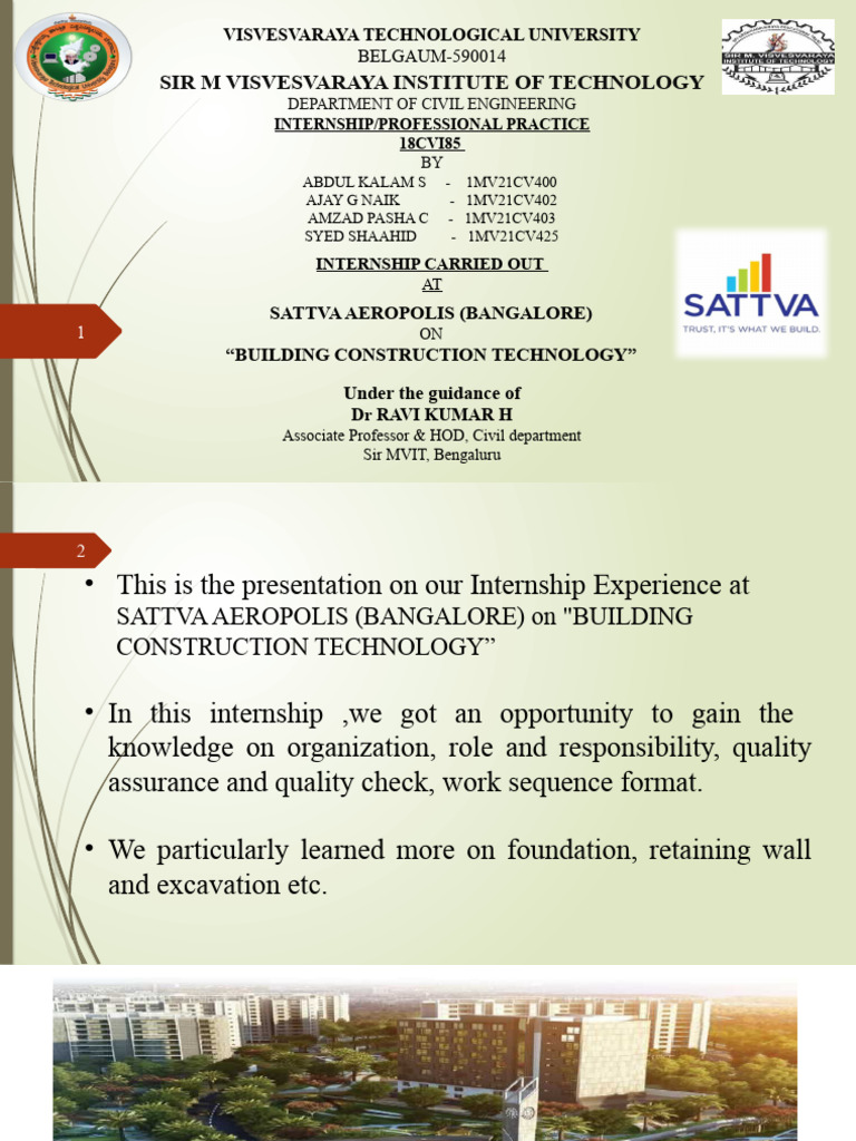 Intern Ppt 222 | PDF | Concrete | Materials