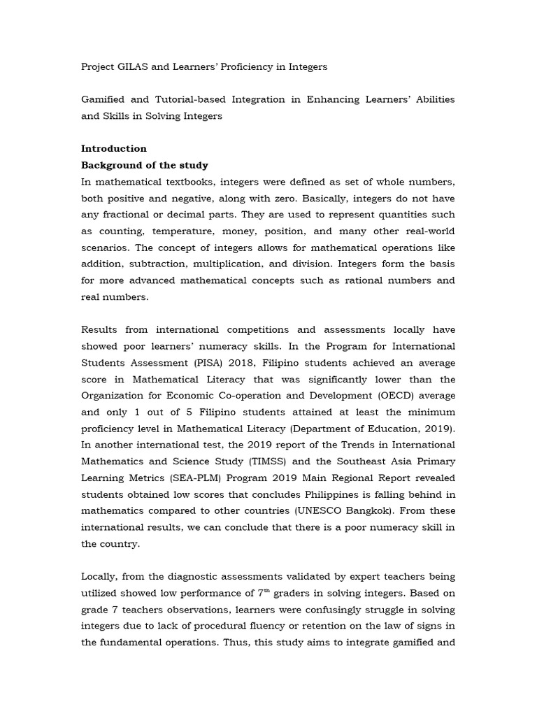 Integers | Download Free PDF | Learning | Cognitive Science