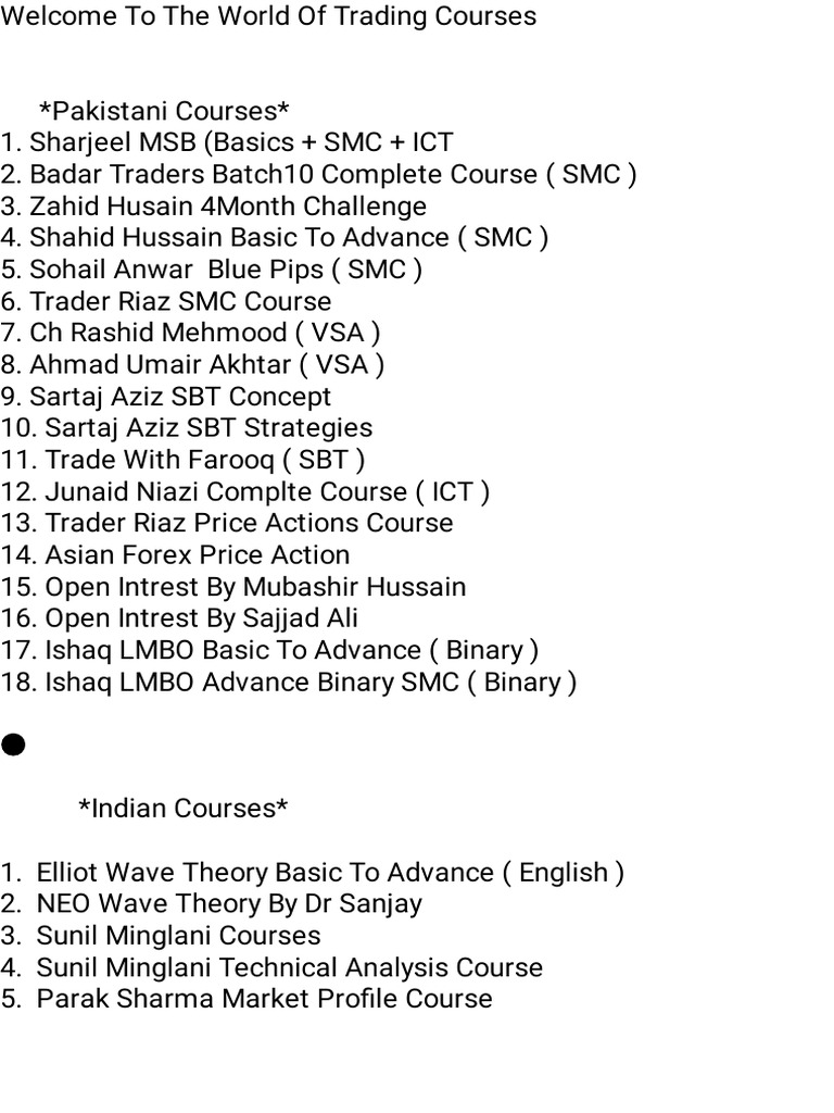 01 Trading Course Pdf