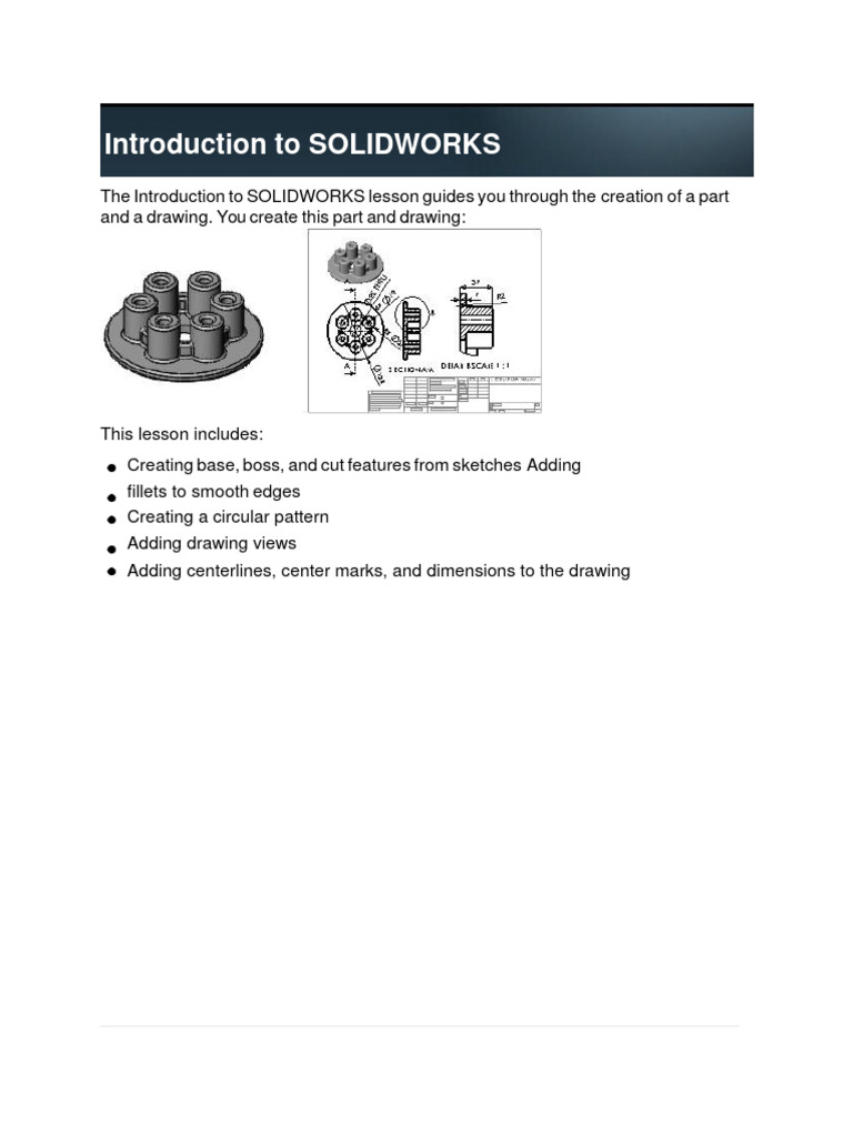 Introducing Solidworks | Download Free PDF | Extrusion | Cursor (User Interface)