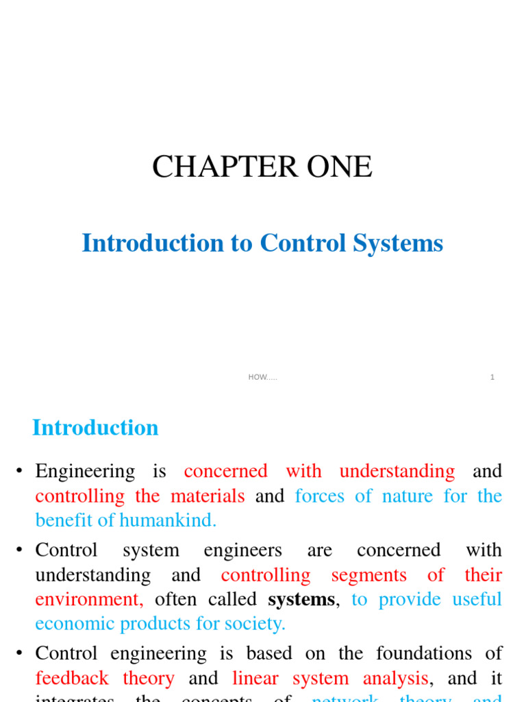 Chap 1 | PDF | Control Theory | Feedback