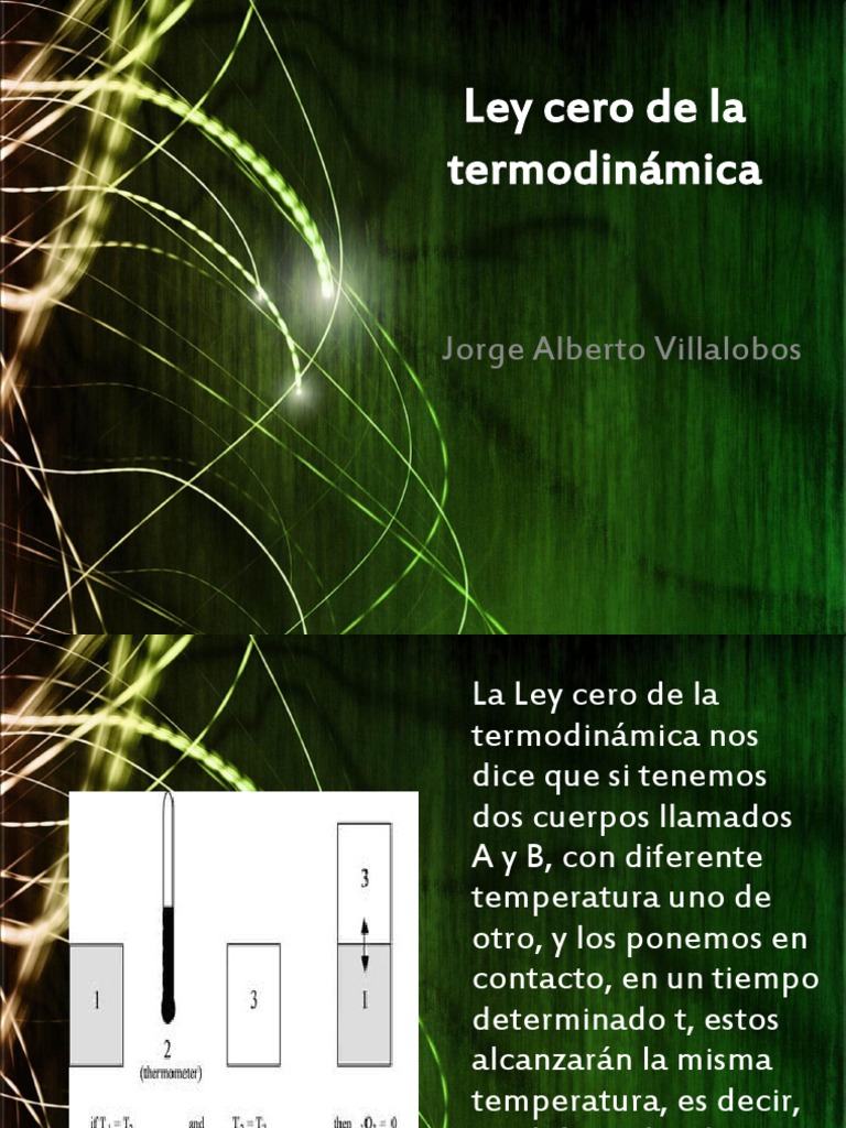 Ley Cero de La Termodinámica | PDF