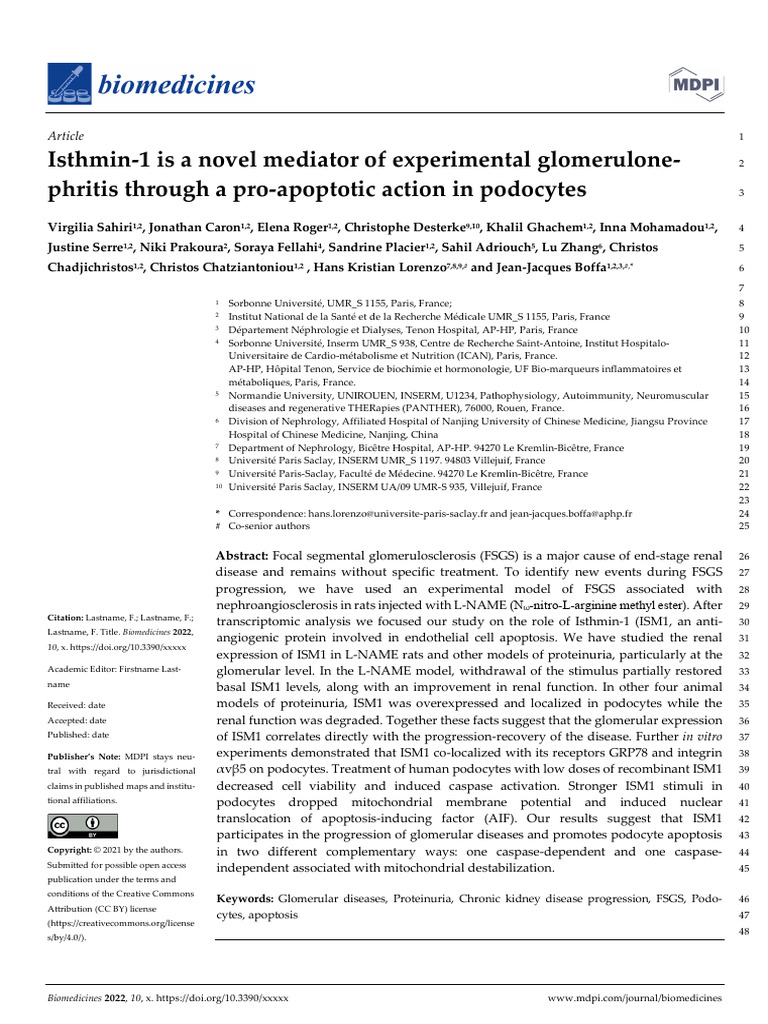 Biomedicines 1841156 | Download Free PDF | Complementary Dna | Biology