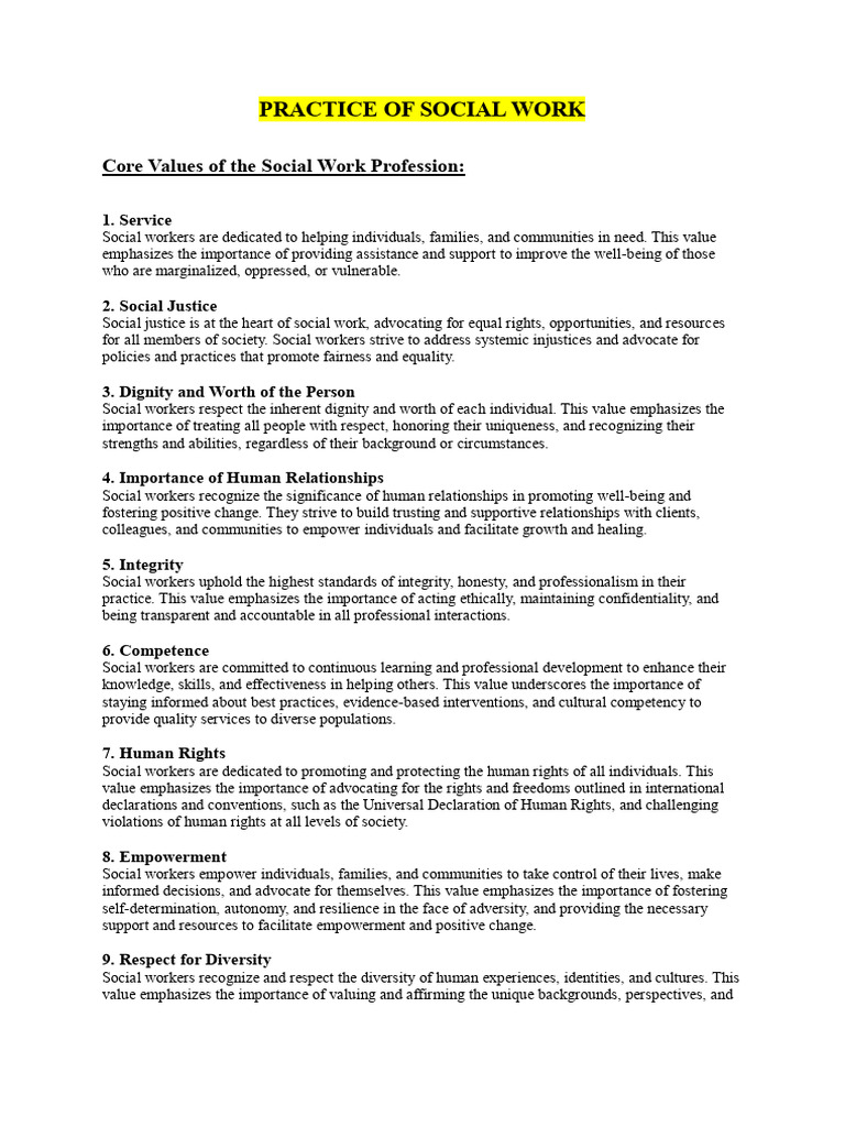 Ch#3 Practice of Social Work | PDF | Social Work | Empowerment