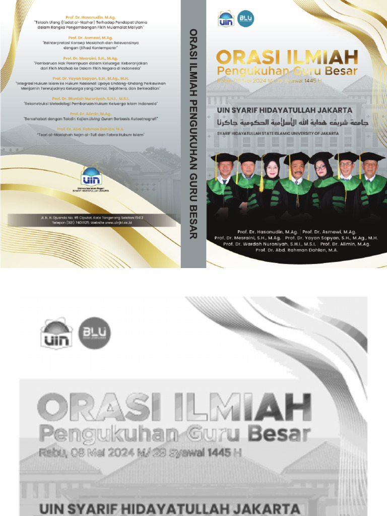 Orasi Ilmiah FSH Cover Dan Isi - 0805 | PDF