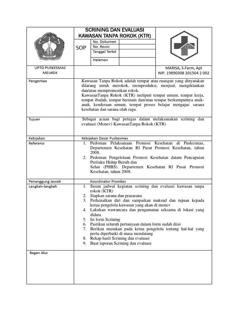 Sop Monev KTR S | PDF