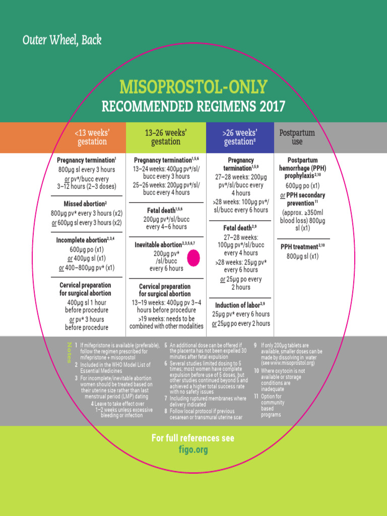 FIGO Misoprostol Guidelines 2023 | PDF | Abortion | Childbirth