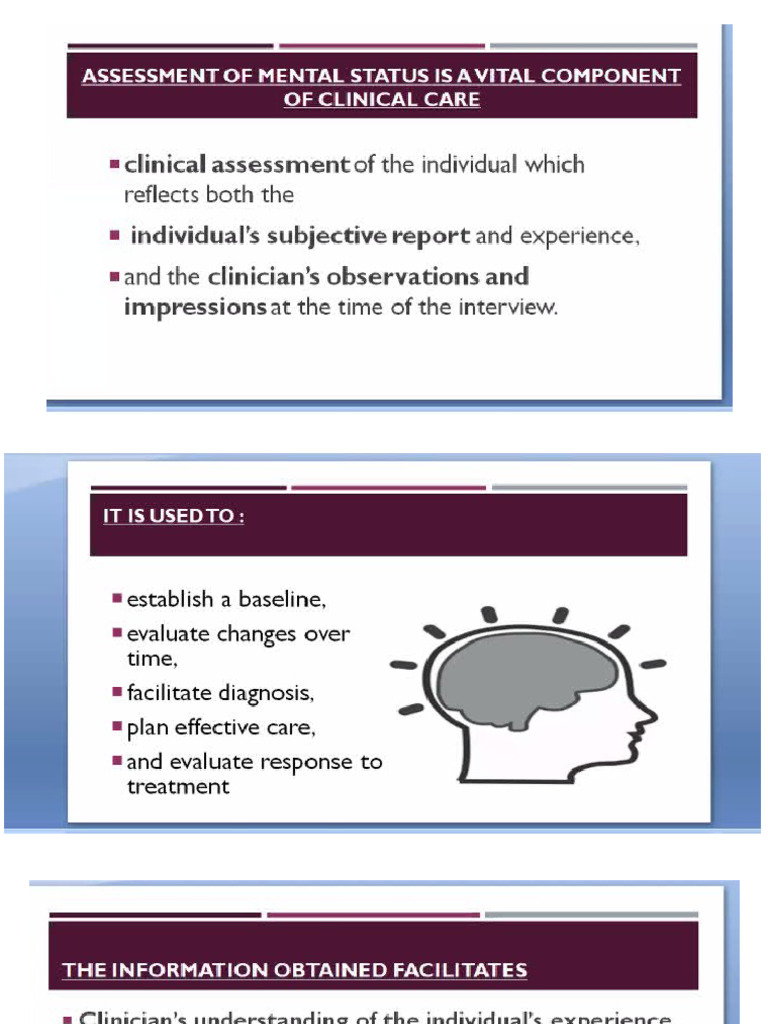 Mental Status examination Presentation | PDF