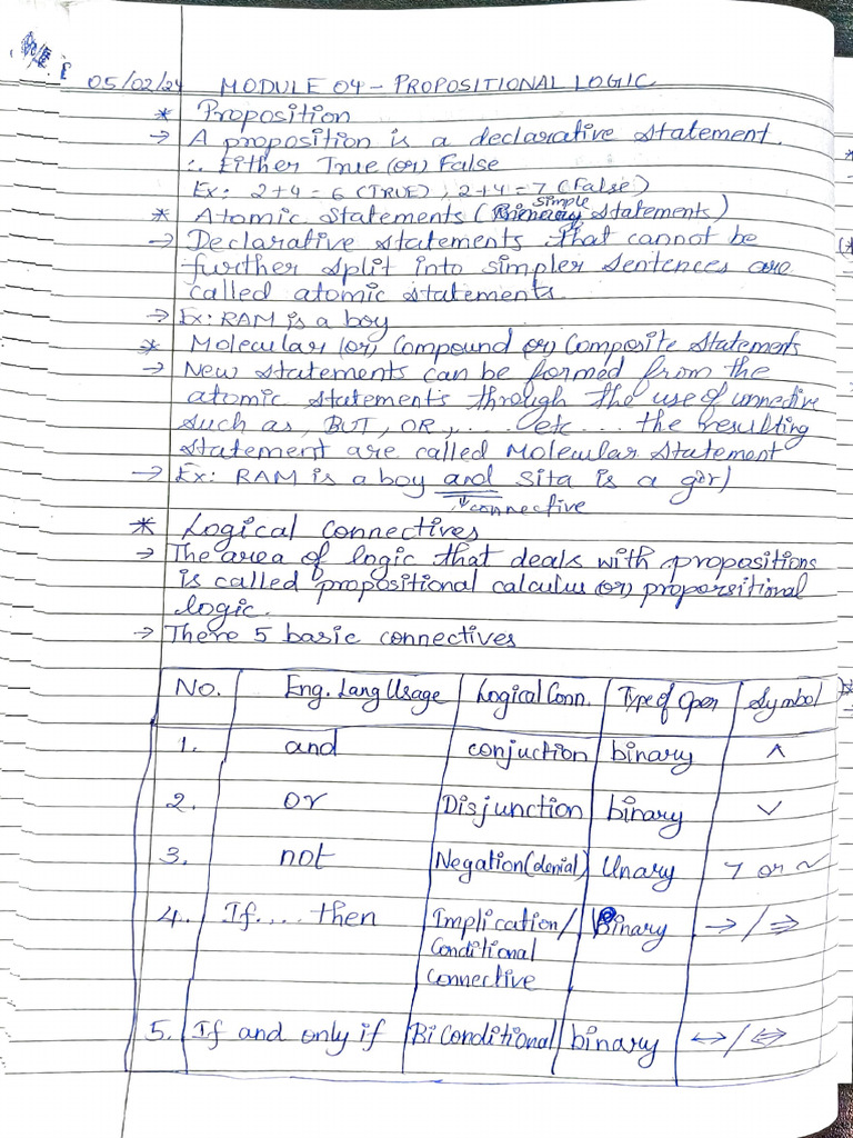 Module 04 - Propositional Logic | PDF Module 04 - Propositional Logic | PDF